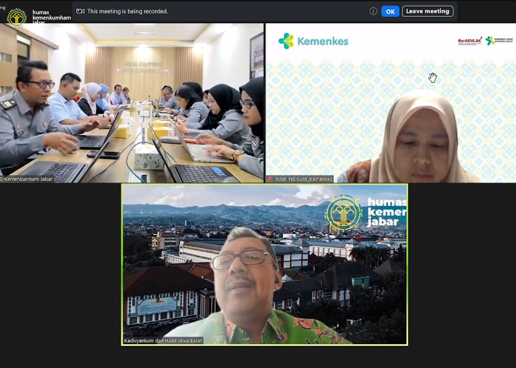 Kanwil Kemenkumham Jabar Laksanakan Pendalaman Materi Bersama Kemenkes Membahas Wewenang Pemda ...